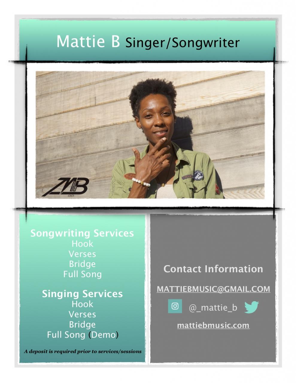 Calling All Artists, Producers and Managers in Need of a Singer ...