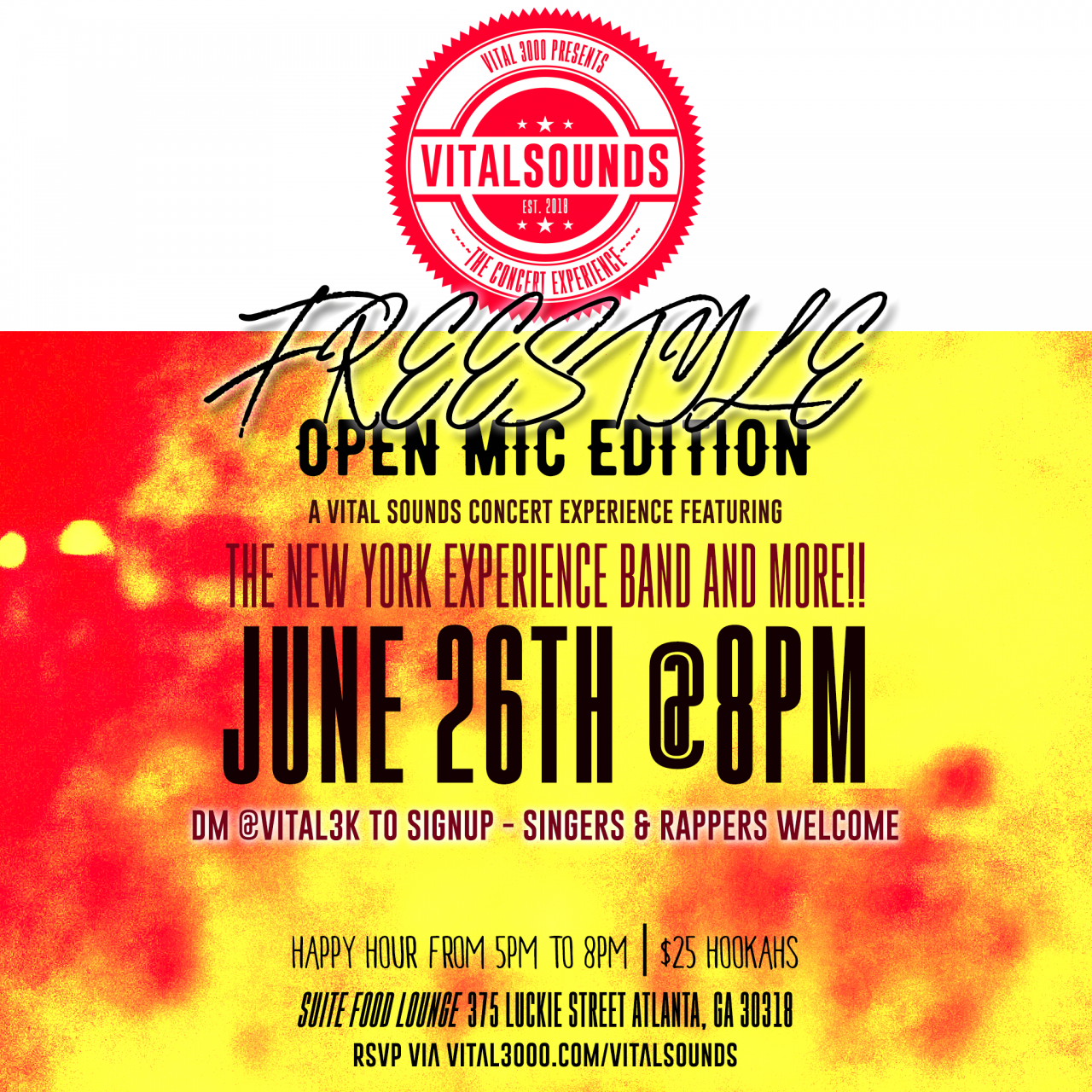 Freestyle Open Mic! Rappers & Singers Welcome! | Makin' It Magazine